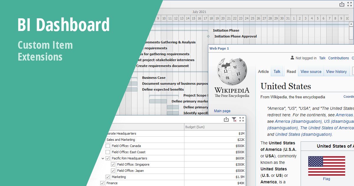 WinForms Dashboard - Custom item Extensions